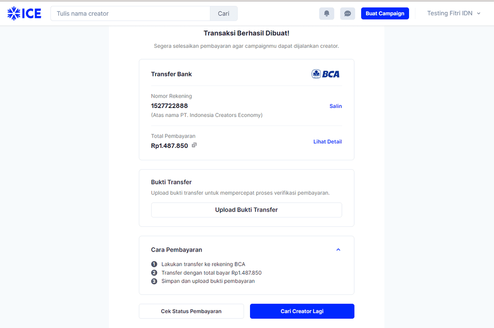 4 Cara Membuat Campaign dan Endorse Influencer di ICE Web