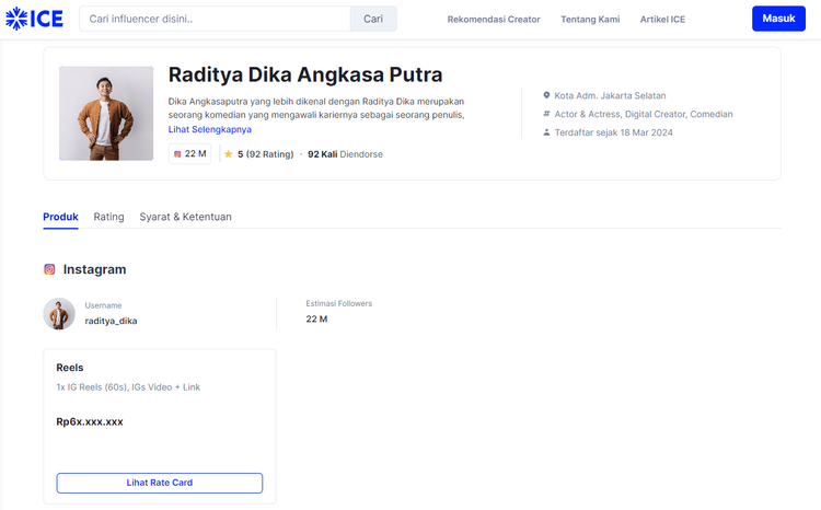 Harga 5 Pelawak Indonesia Terbaik untuk Kerjasama Endorse