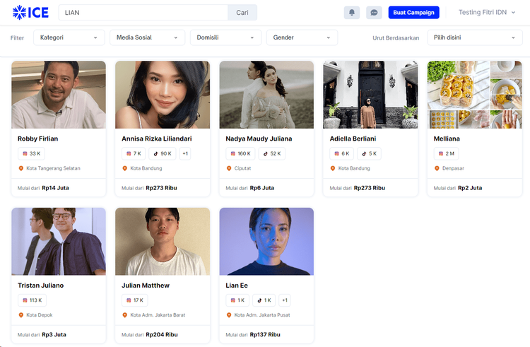 4 Cara Membuat Campaign dan Endorse Influencer di ICE Web